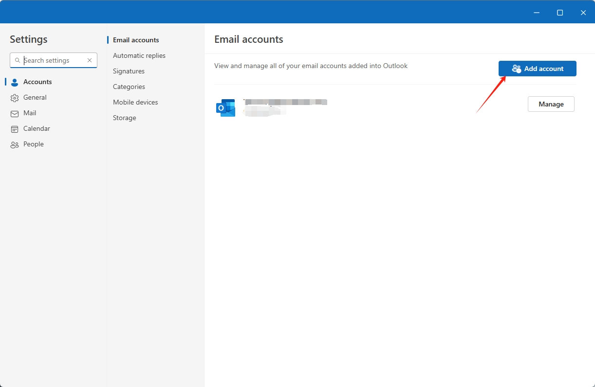 How to configure an email account in Outlook (new) - mySitePanel.net
